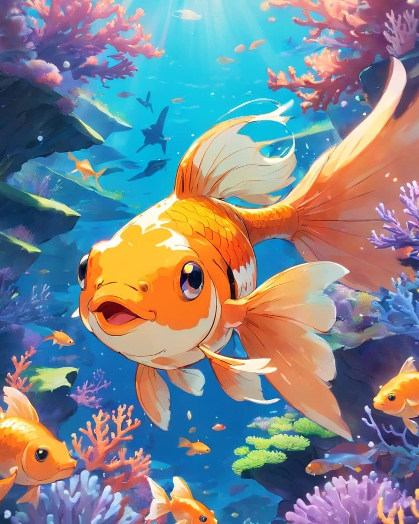 O Peixinho Curioso e a Tartaruga Sábia - Histórias e Aventuras Infantis