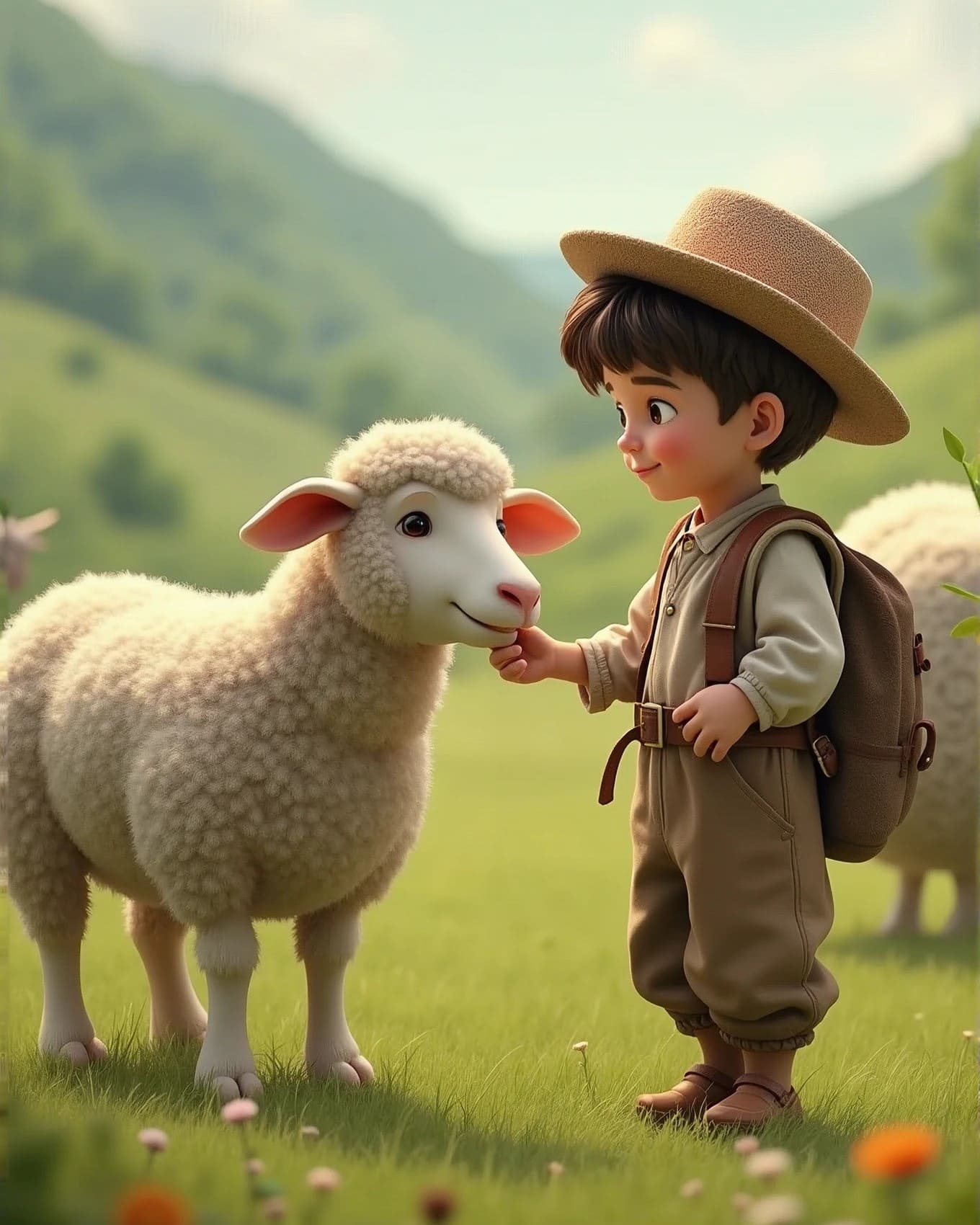 A Incrível Jornada de João e sua Ovelha Felpuda - Histórias Infantis