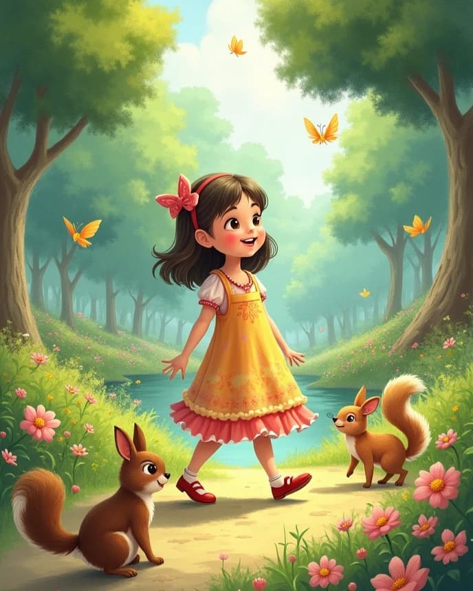 O Encanto do Bosque Florido - Histórias e Aventuras Infantis